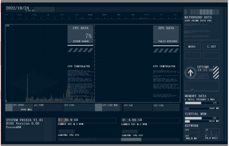 机箱副屏/智能监控屏 Win下AIDA64连接教程 – 米多贝克&米多网络工程