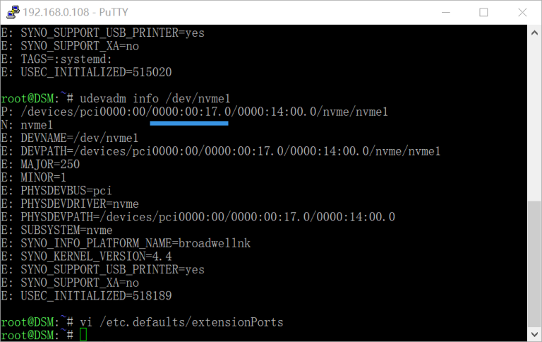 群晖DS3617xs/DS3622xs DSM7.x 开启NVME缓存 – 米多贝克&米多网络工程